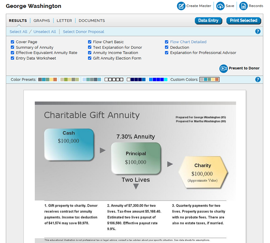 Charitable Tax Proposal Software (CresEstate) - Crescendo Interactive